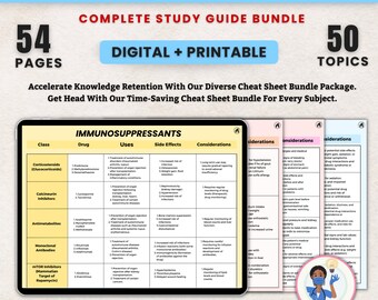 Nursing Cheat Sheet Bundle 11 Pages Nursing Notes Nursing Student ...