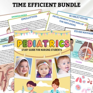 Pediatric Nursing Notes Bundle 100+ Pages | Nursing Notes | Pediatric ...