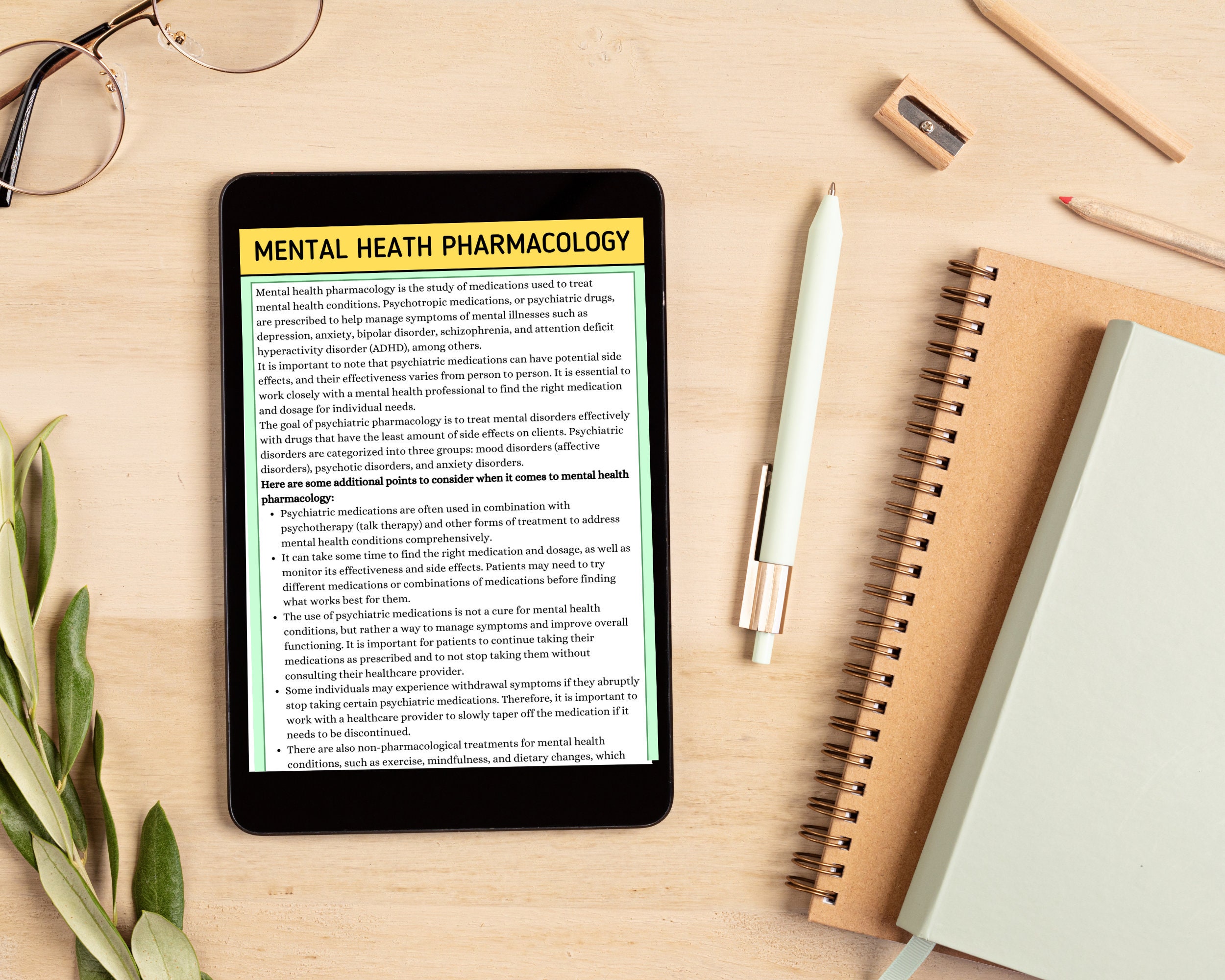 Mental Health Pharmacology Study Guide | NCLEX Pharmacology | Nursing ...