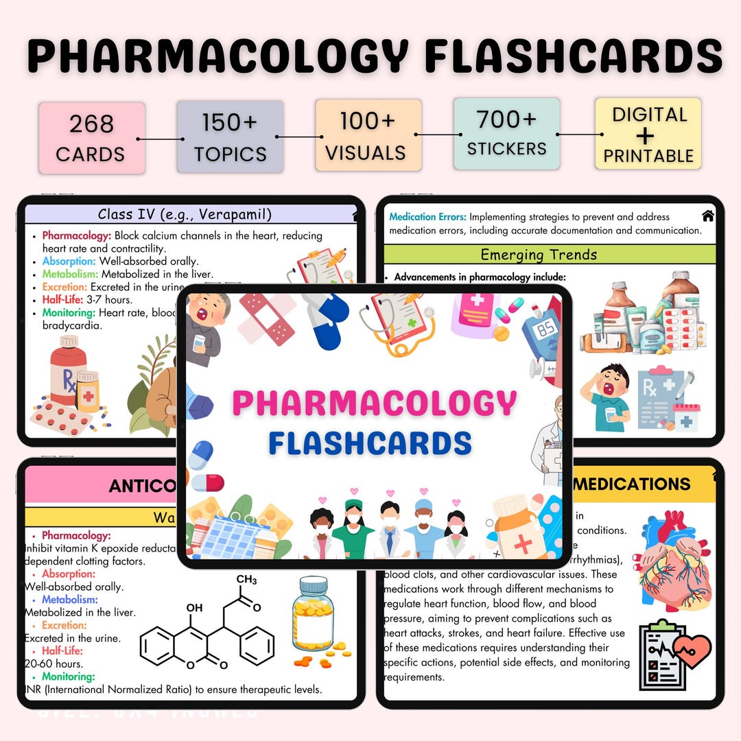 250+ Pharmacology Flashcards | Pharmacology Nursing | Pharmacology ...