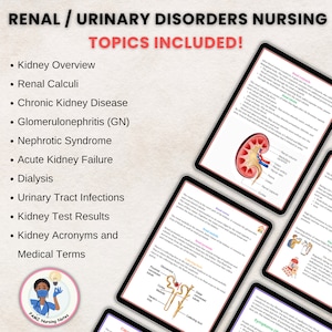 Renal & Urinary Disorders Notes | Urinalysis | Urinary System Notes ...