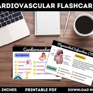 15 Cardiovascular Flashcards Printable | Nursing Students Notes ...