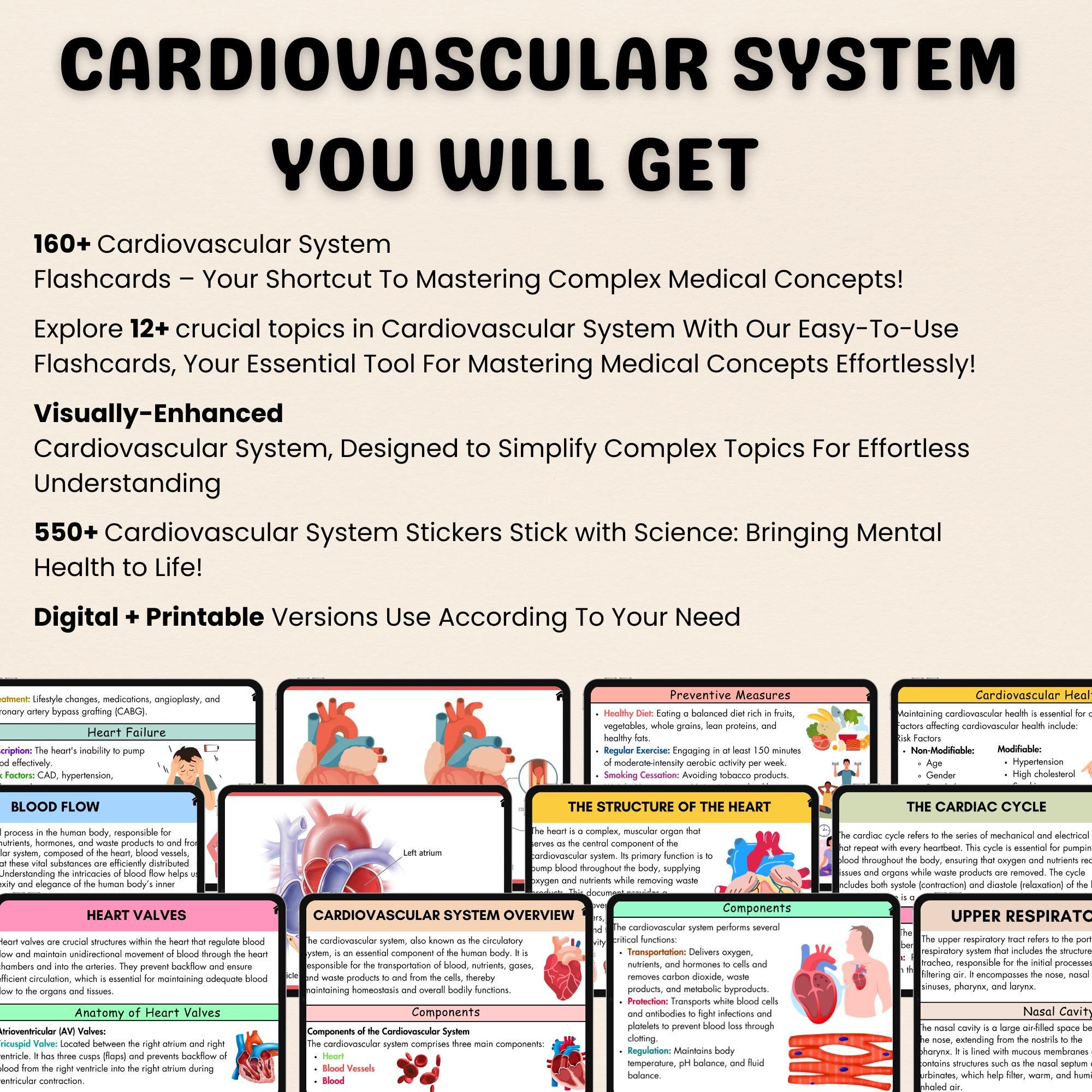 160+ Cardiovascular System Flashcards | Cardiac Nursing | Nursing Notes ...