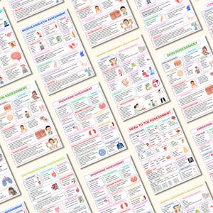 Health Assessment Nursing Bundle | Nurse Assessment | Nursing Notes ...