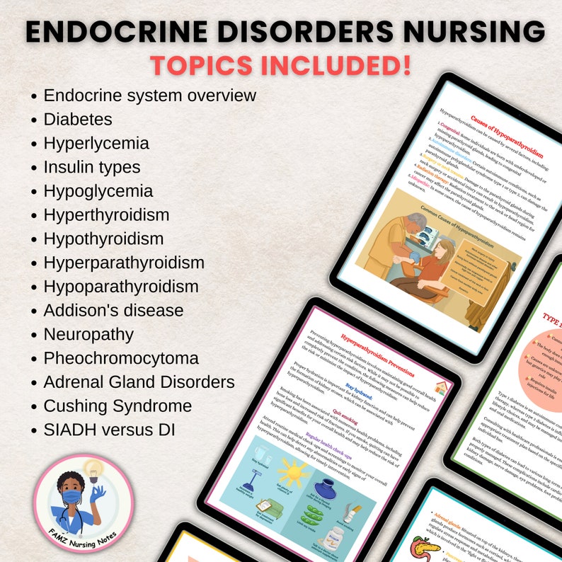 Endocrine System Disorders Endocrinology Notes Nursing Notes Endocrine ...