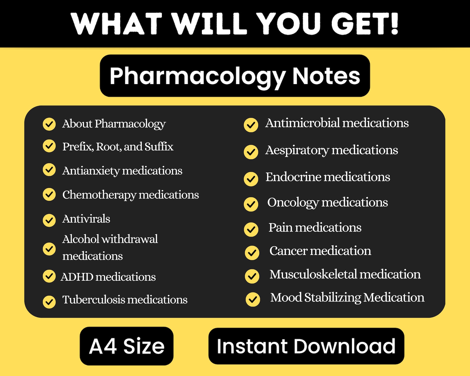 Nursing Students | Pharmacology Study Guide | Nursing Notes ...