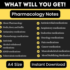 Nursing Students | Pharmacology Study Guide | Nursing Notes ...