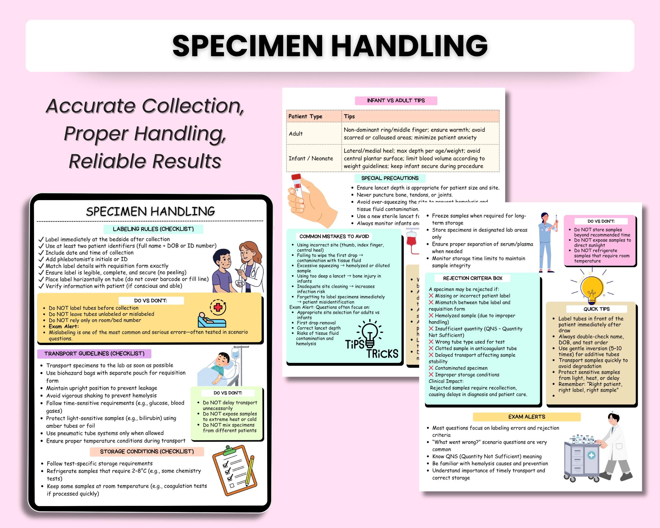 2026 NHA Phlebotomy Exam Guide | Phlebotomy Notes | Order of Draw ...