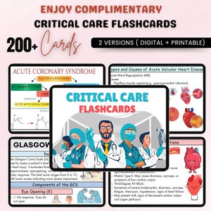 Critical Care Nursing Bundle | 32 Topics | FAMZ Nursing Notes - Etsy