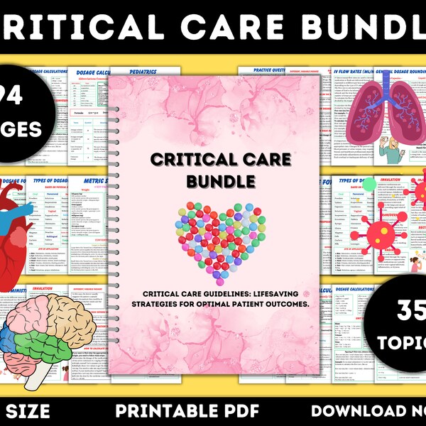 Icu Study Guide - Etsy
