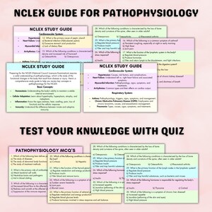 Pathophysiology Flashcards Bundle | Pathophysiology Notes | Nursing ...