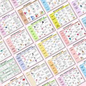 Pharmacology Cheat Sheet Bundle | Pharmacology Notes | Pharmacy ...