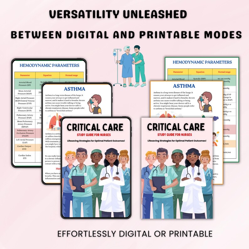 Critical Care Nursing Bundle | 32 Topics | FAMZ Nursing Notes - Etsy