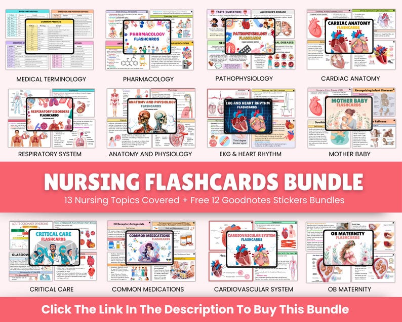 150+ EKG and Heart Rhythm Flashcards | EKG Study Guide | ECG or Ekg ...