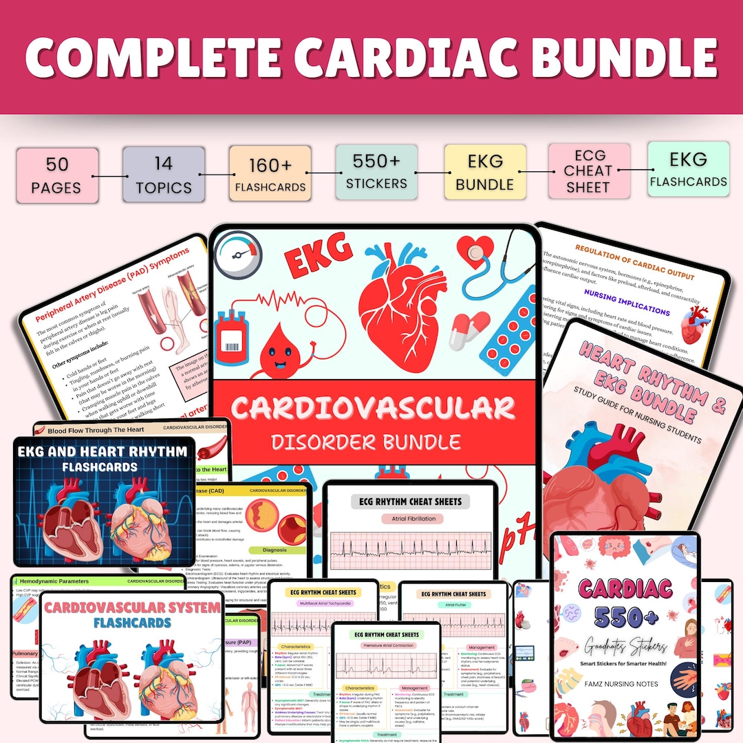 Cardiac Bundle | Cardiac Nursing Notes | ECG Rhythm & Arrhythmias ...