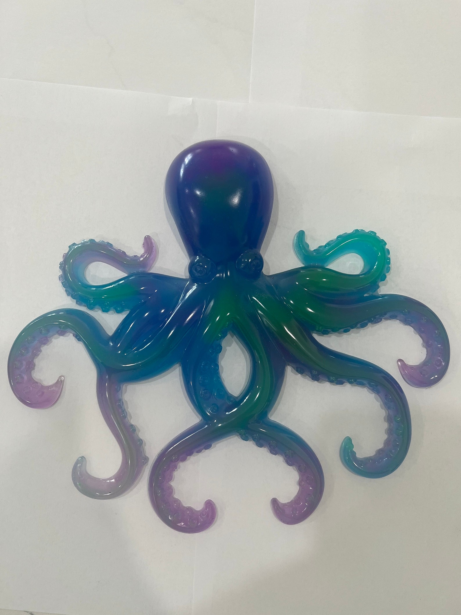 Resin Octopus Glow in the Dark - Jellyfish - Octopus - Nautical Wall ...