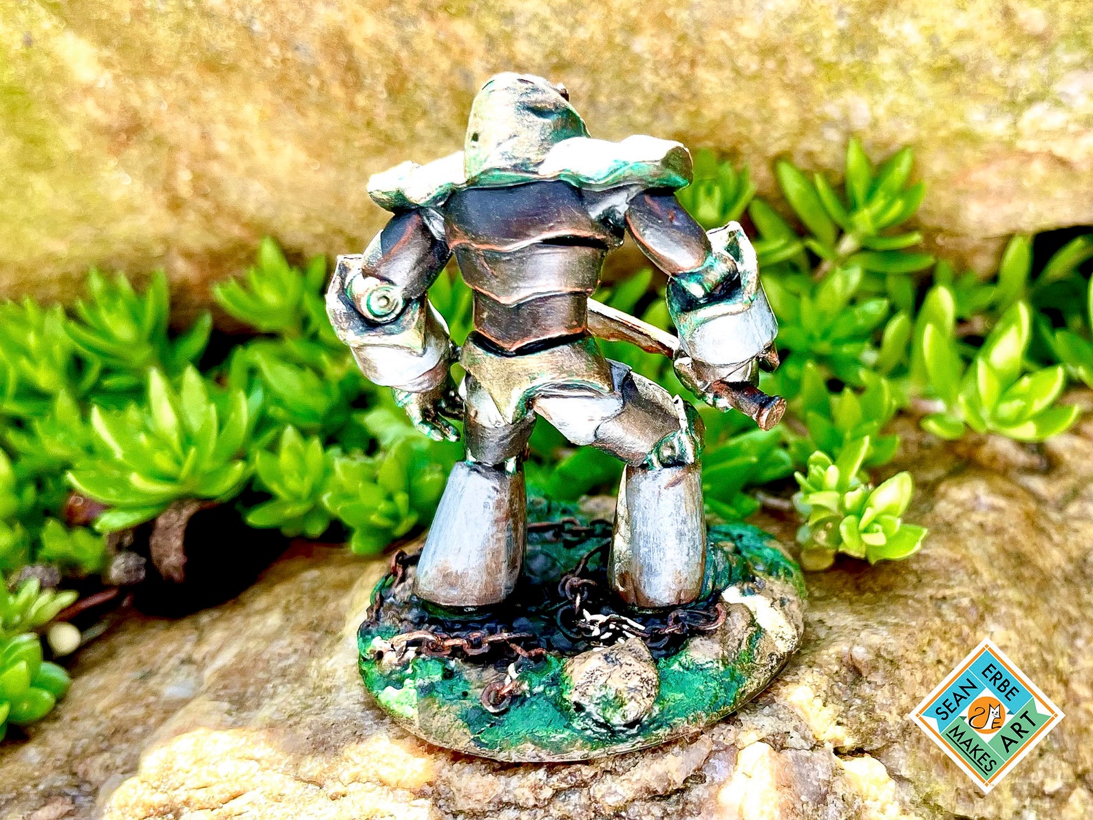 Pro Painted Iron Golem Dnd Mini Figure Detailed Custom Made - Etsy