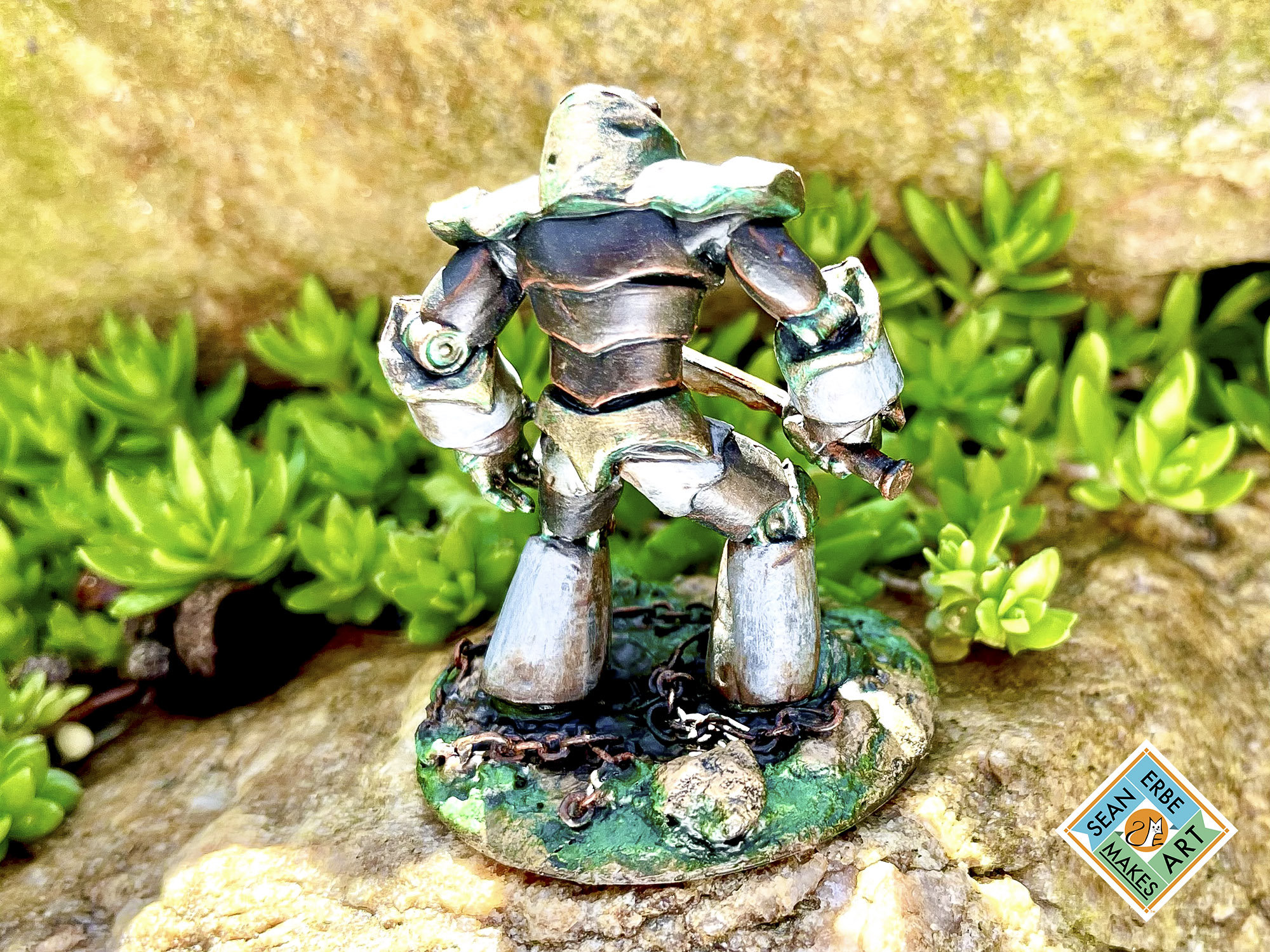 Pro Painted, Iron Golem Dnd Mini Figure, Detailed, Custom Made Terrain ...