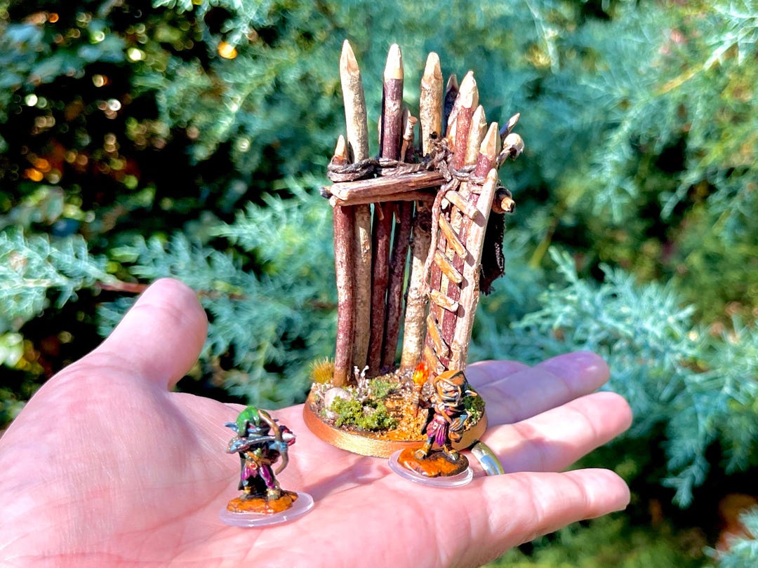 Goblin Miniatures With Fort Ttrpg Accessory 3 Piece Set, Highly ...