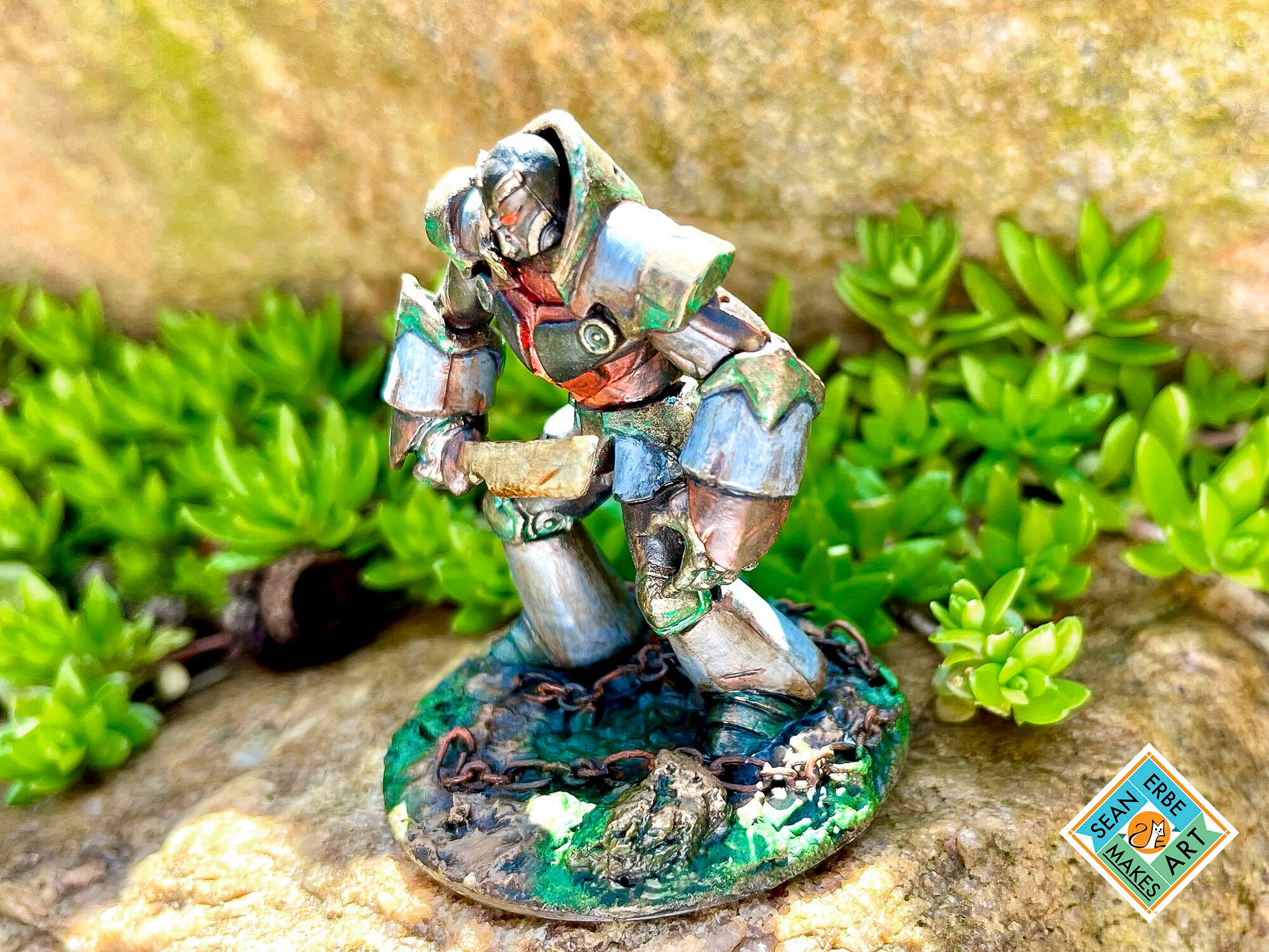 Pro Painted, Iron Golem Dnd Mini Figure, Detailed, Custom Made Terrain ...