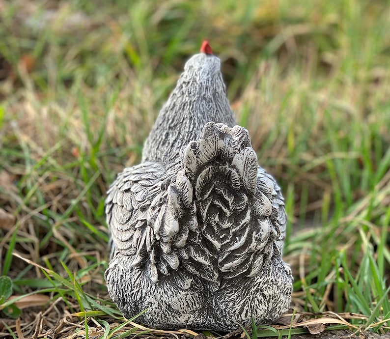 Stoneandstyle Steinfigur Huhn frostfest Steinguss - Etsy.de