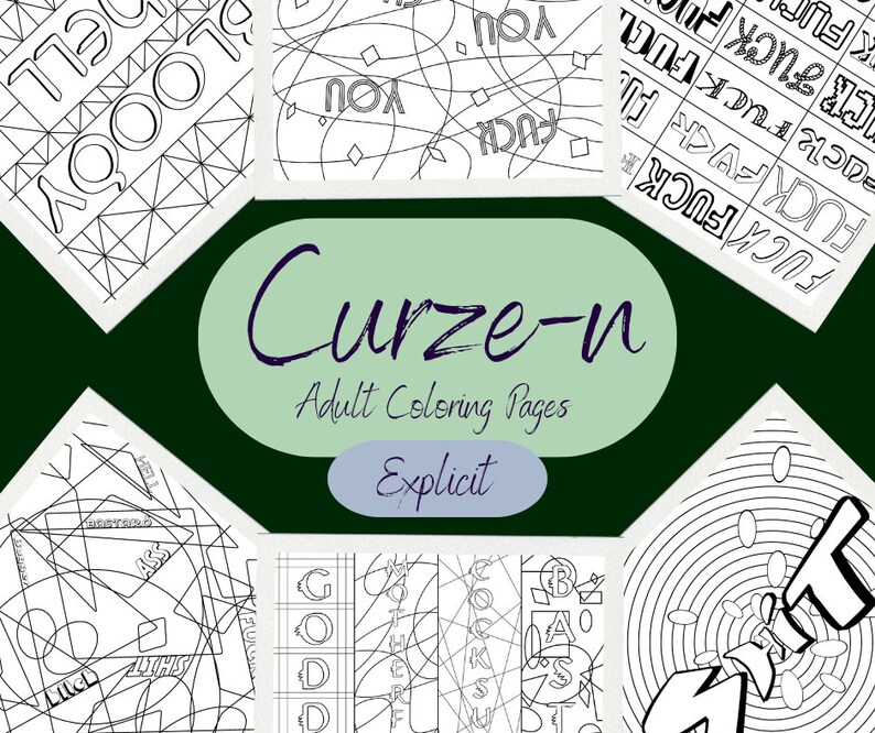 6 Abstract Adult Coloring Pages Set E2 - Etsy