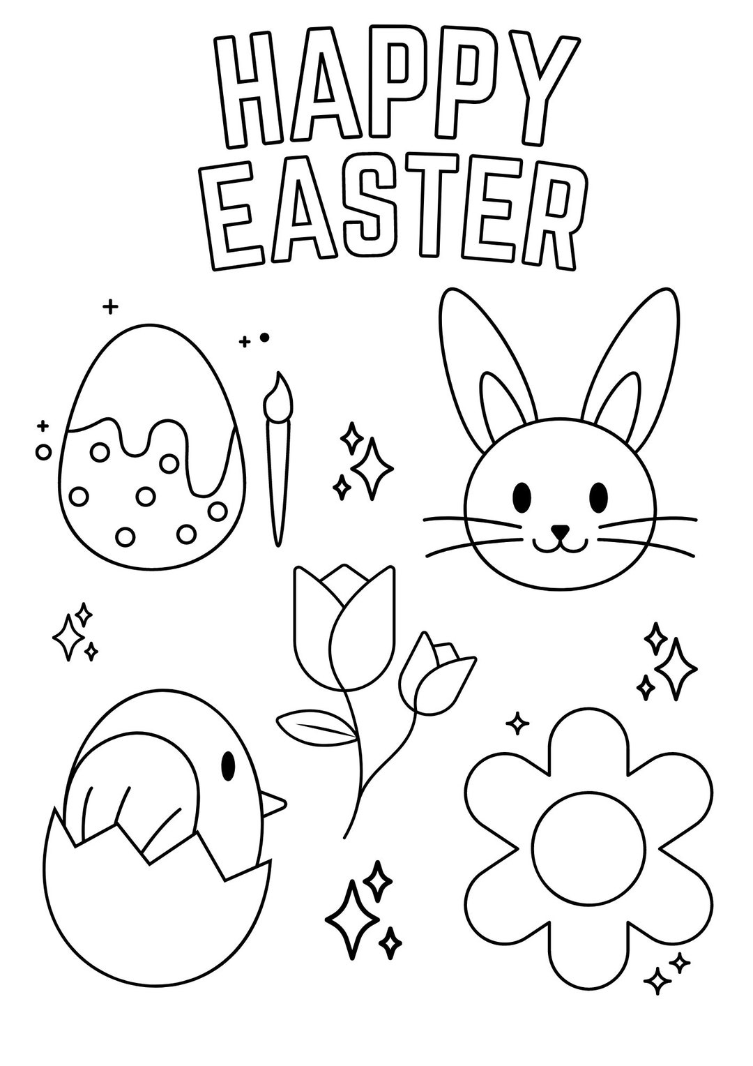 Easter Coloring Pages - Etsy