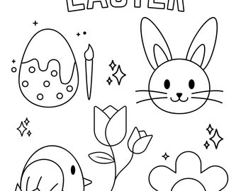 Easter Coloring Pages - Etsy