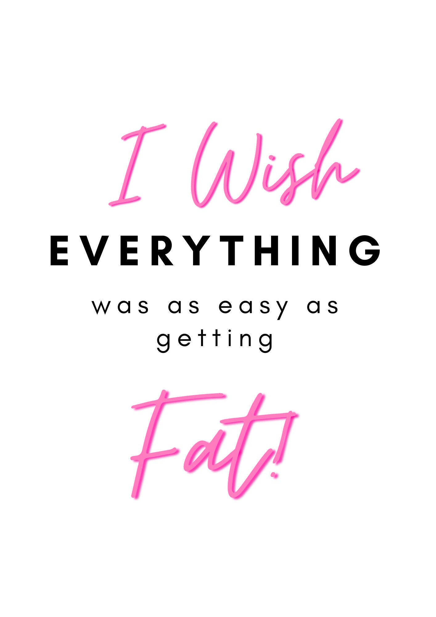 Easy Getting Fat SVG - Etsy