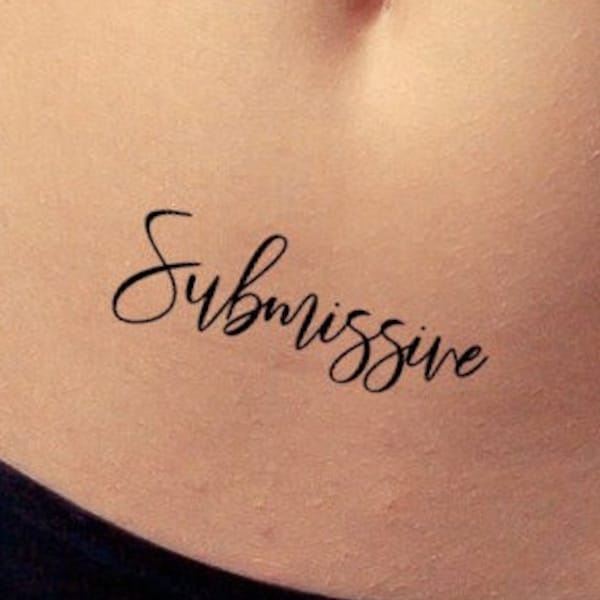 Submissive Tattoo - Etsy