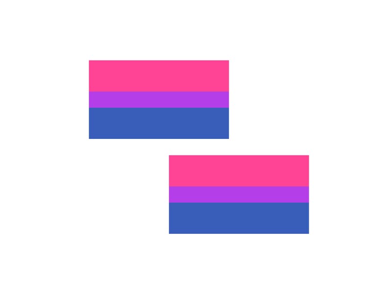 Bisexual Flag Colors Temporary Tattoos 2 Lgbtqa Pride Tattoo Faux Body