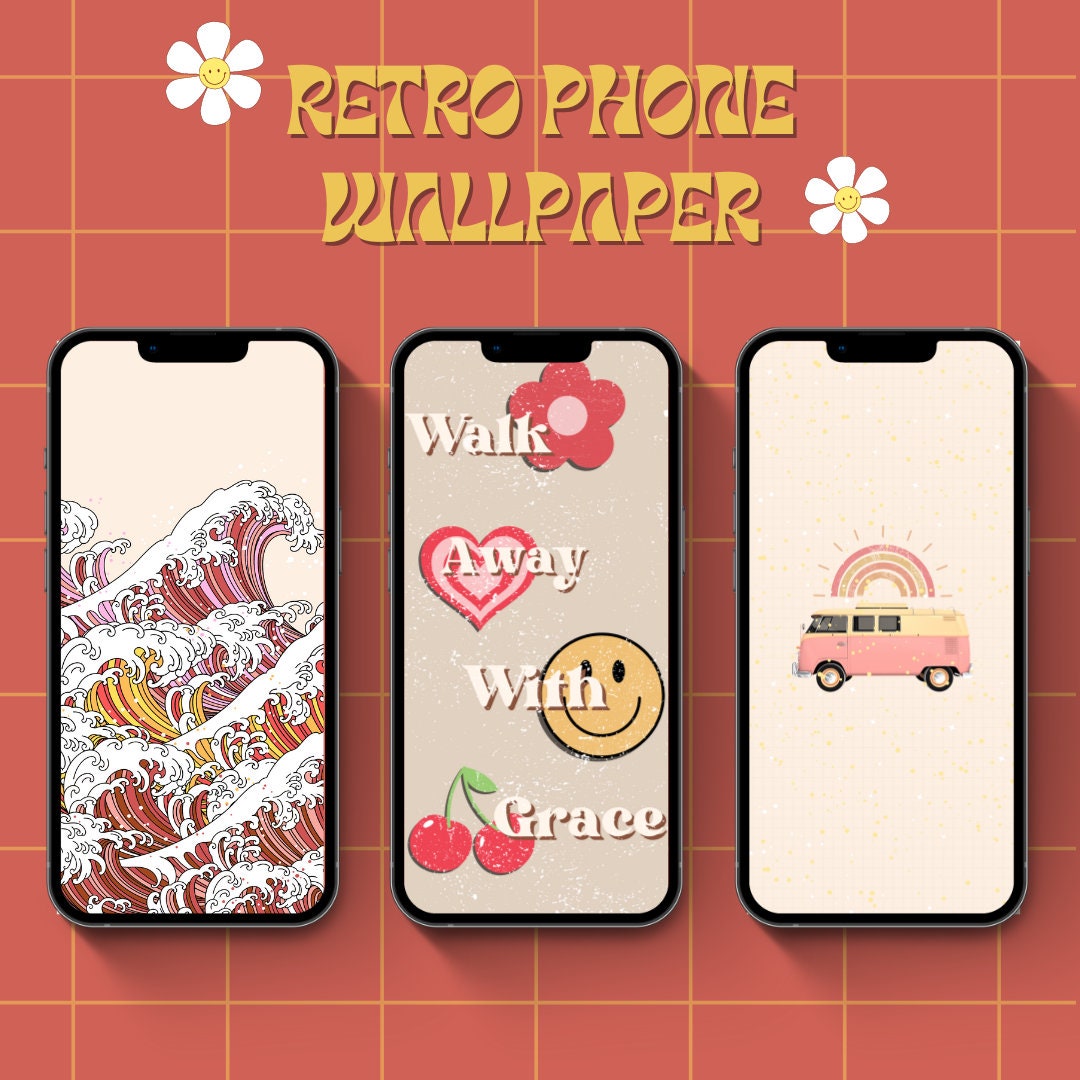 Retro Phone Wallpaper - Etsy