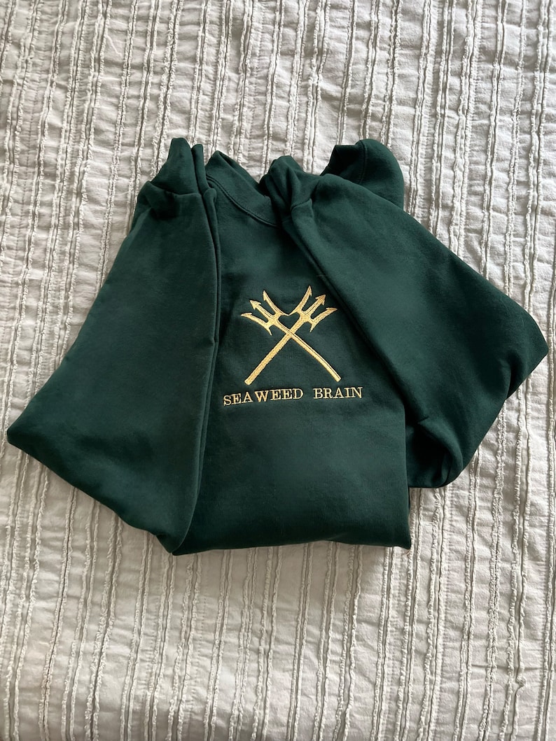 Seaweed Brain Embroidered Crewneck Olympians CUTE Gift for Him and Her ...