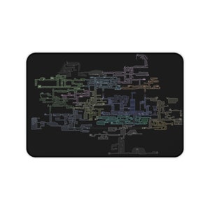 Hollow Knight Map Desk Mat • XXL Gaming Mousepad • Nonslip Card Playmat ...