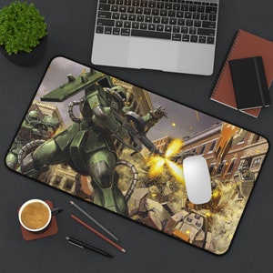 Gundam Zaku Battle Gaming Desk Mat • Anime Mecha Mousepad • Nonslip ...