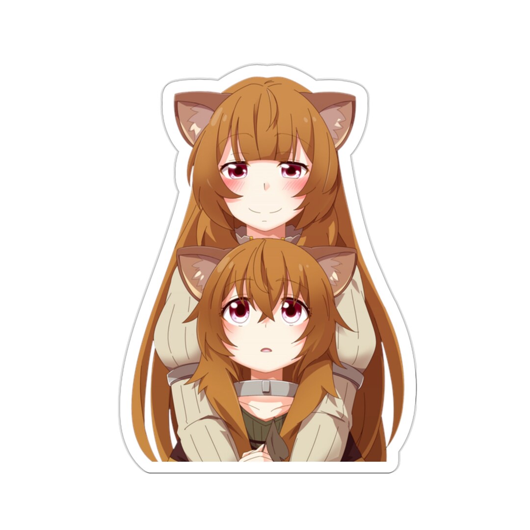 The Rising of the Shield Hero Waterproof Sticker Raphtalia and Chibi ...
