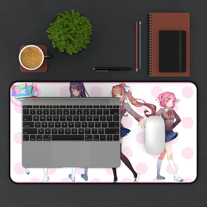 Doki Doki Literature Club Waifus Mousepad Large Gaming Desk - Etsy