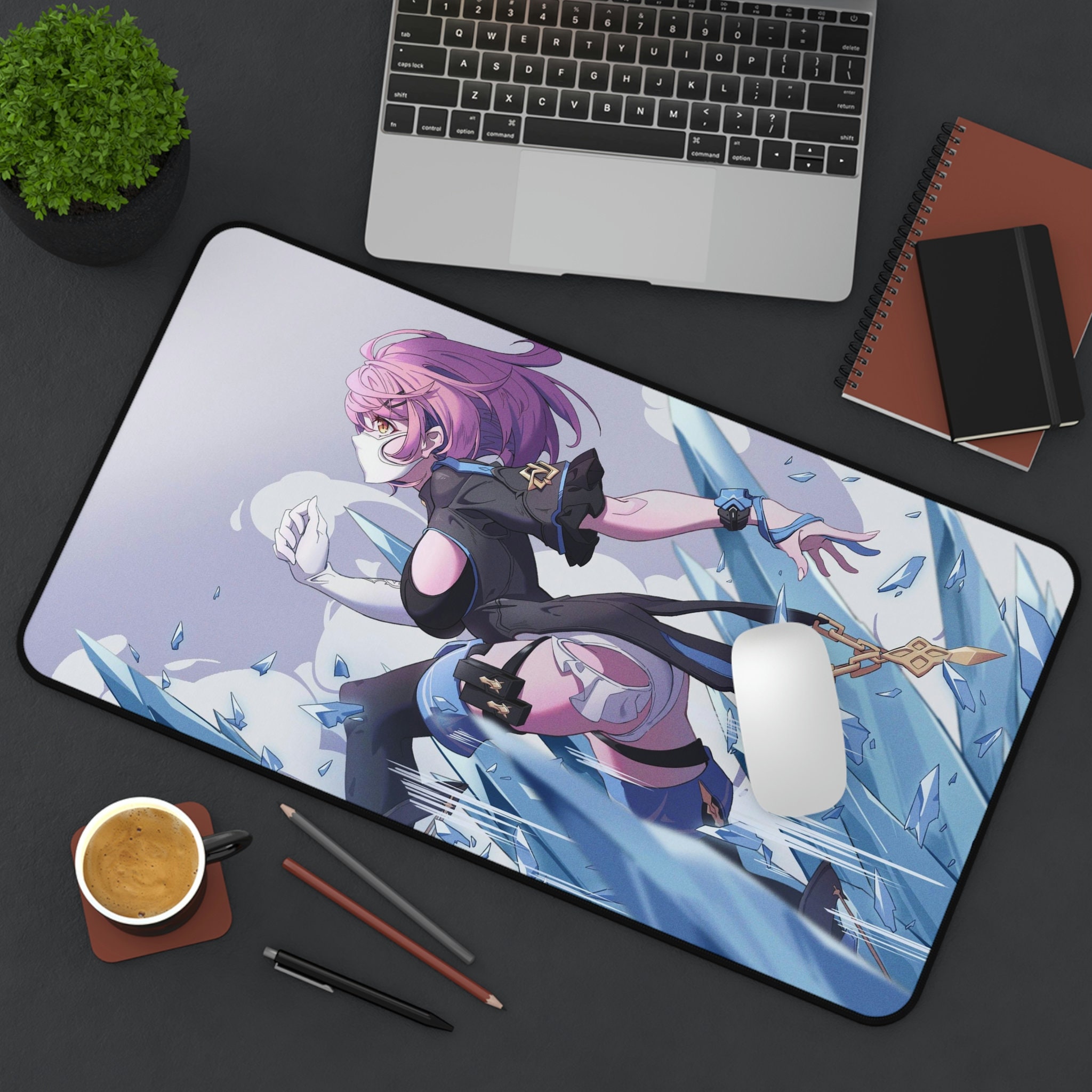 Timido Cute Honkai Impact 3rd Desk Mat XXL Gaming Mousepad - Etsy UK