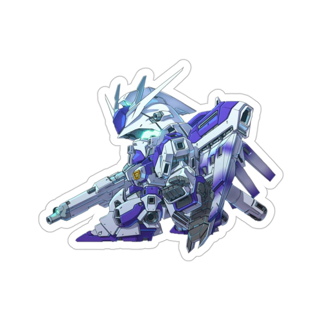 Chibi Hi Nu Gundam Waterproof Sticker • Anime Mecha Vinyl Car Decal - Etsy