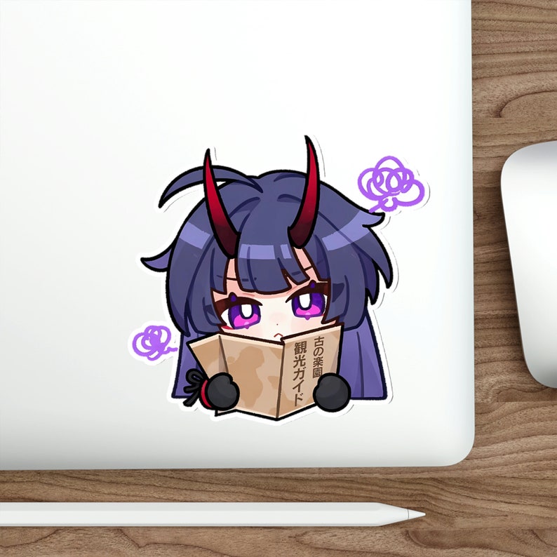 Chibi Raiden Mei Reading Honkai Impact 3rd Waterproof Sticker - Etsy