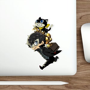 Chibi Ren Amamiya and Morgana Persona 5 Waterproof Sticker • JRPG ...