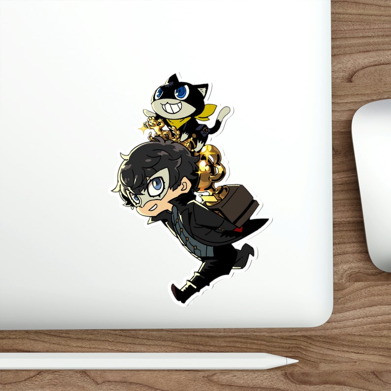 Chibi Ren Amamiya and Morgana Persona 5 Waterproof Sticker - Etsy
