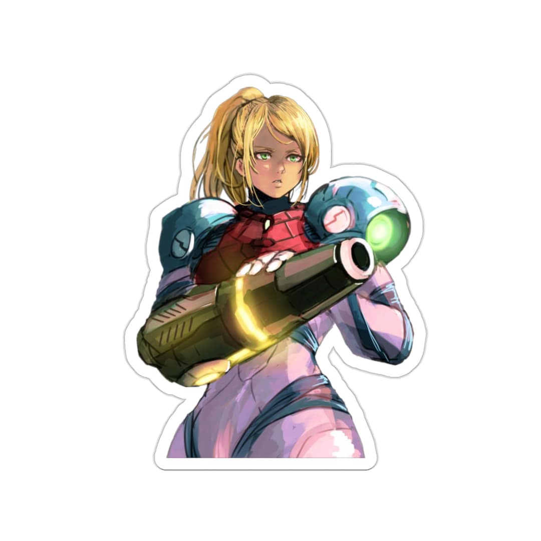 Metroid Samus Power Suit Waterproof Sticker • Weatherproof Gaming Vinyl ...