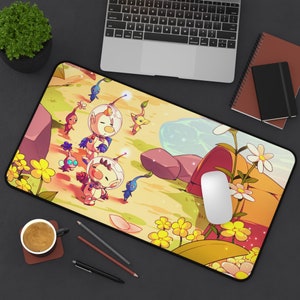 Pikmin Desk Mat • Kawaii XXL Gaming Mousepad • Non Slip Gamer Playmat ...