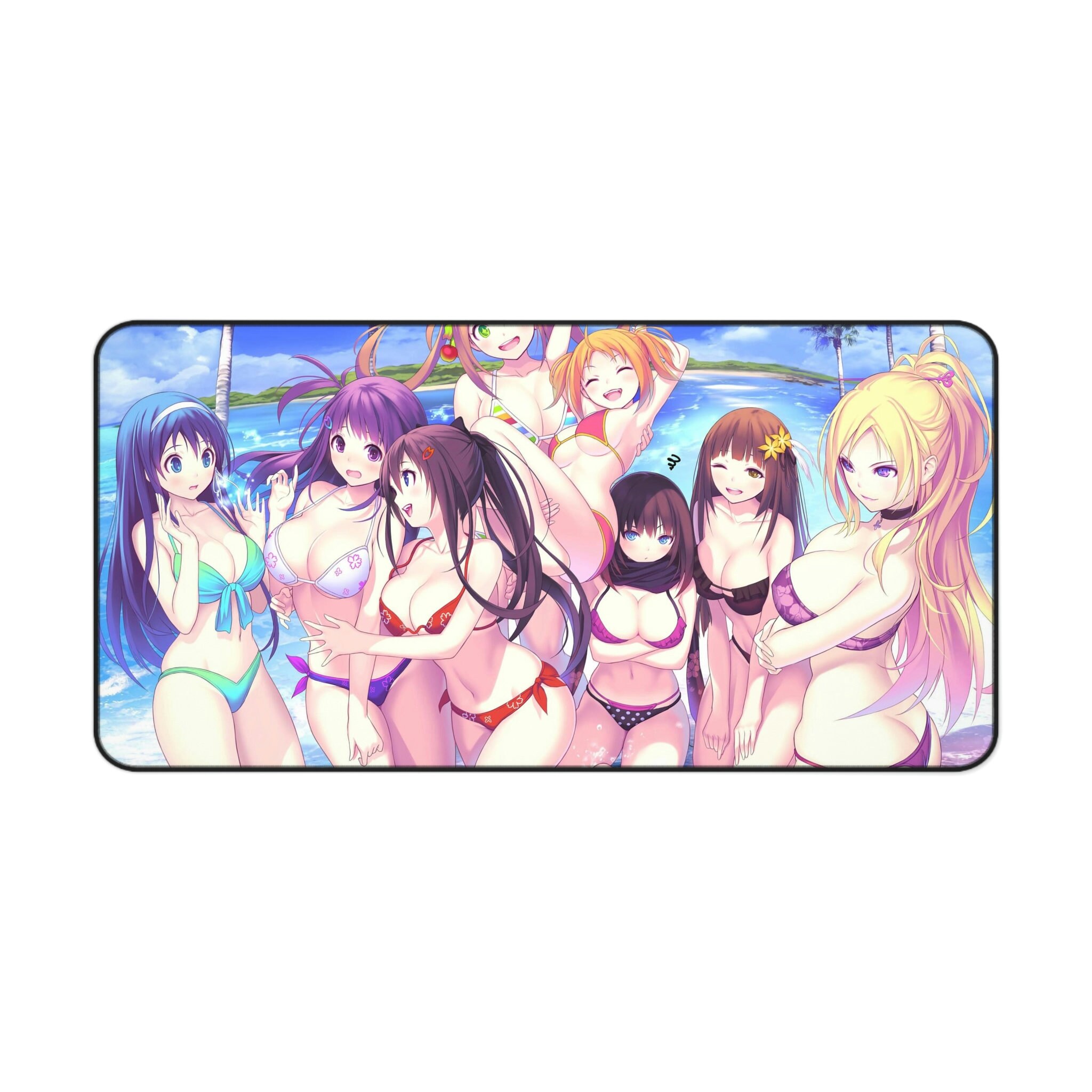 Valkyrie Drive Sexy Mousepad Bikini Waifus Ecchi Desk Mat Etsy
