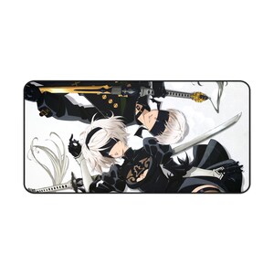 Nier Automata 2B and 9S Desk Mat • XXL Gaming Mousepad • Nonslip Card ...