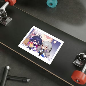 Chibi Bronya Rand and Seele Honkai Star Rail Waterproof Sticker ...