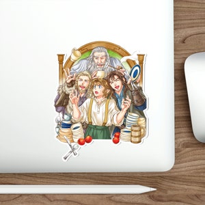 Gandalf Bilbo Fili and Kili the Hobbit Kitchen Waterproof Sticker ...