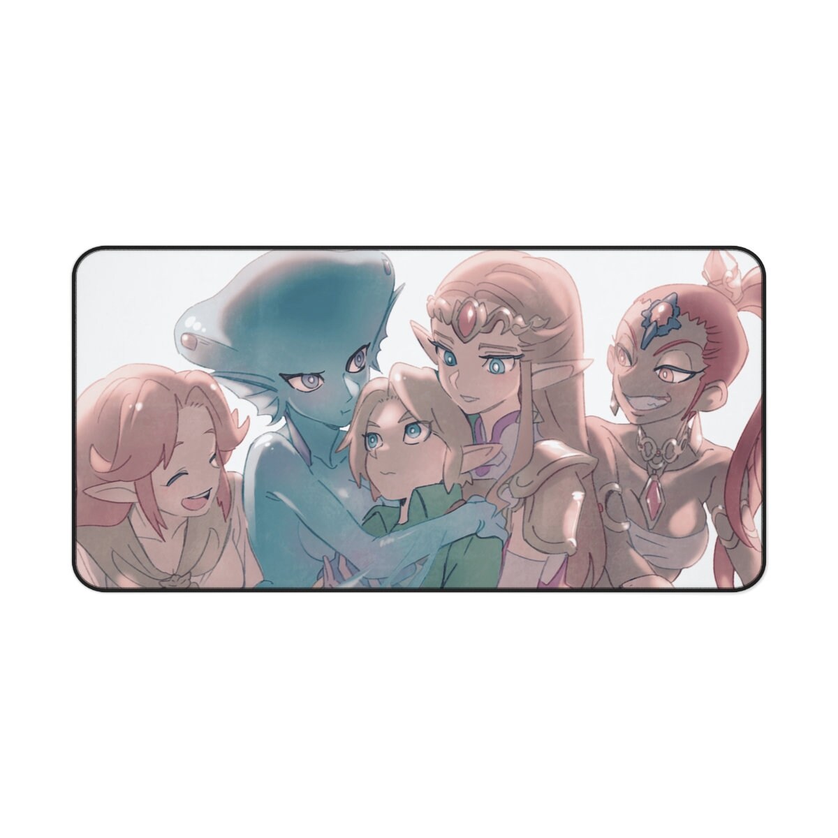 The Legend of Zelda Ocarina of Time Waifu and Child Link Desk Mat sold ...