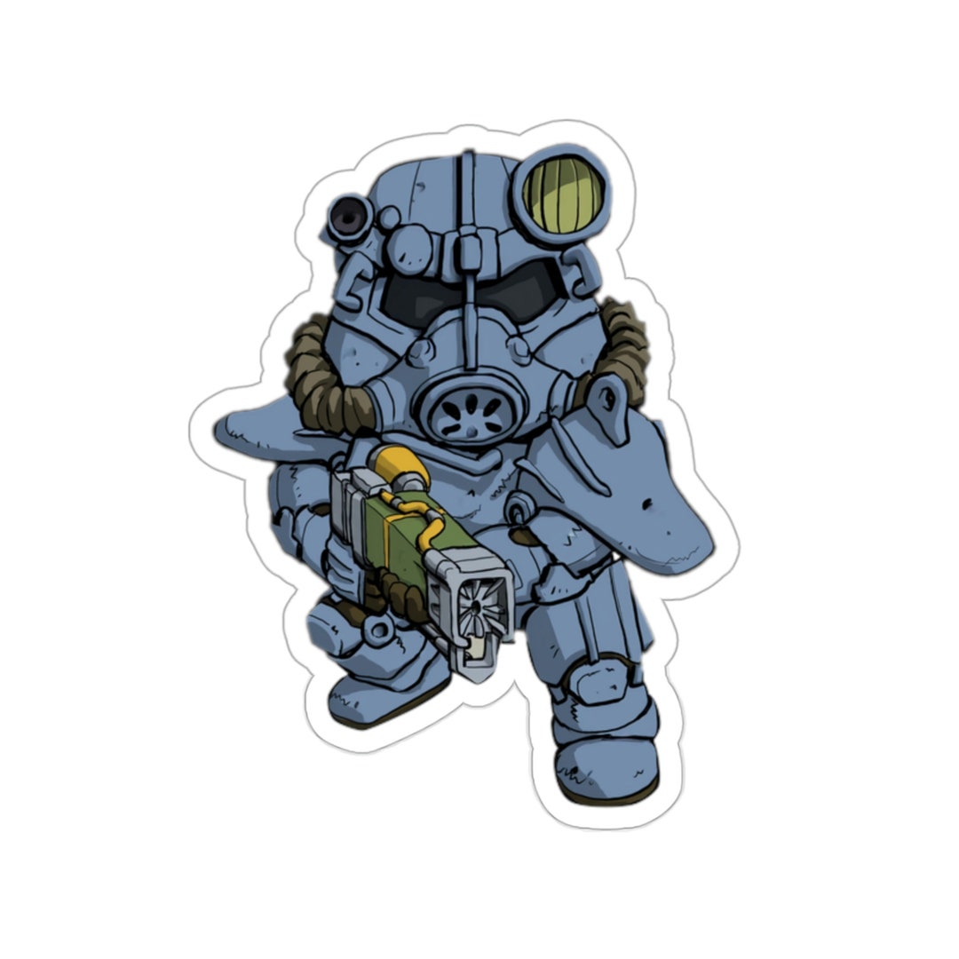 Fallout Waterproof Sticker • Chibi Brotherhood of Steel Gaming Vinyl ...